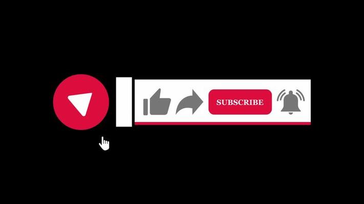 Youtube Subscribe Animation Transparent Stock Video Footage for Free Download