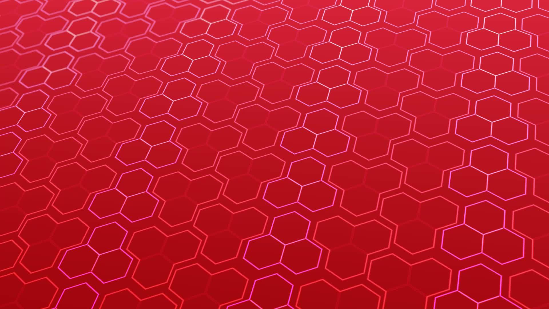 Animated Abstract Pattern With Geometric Elements In Red Tones Gradient