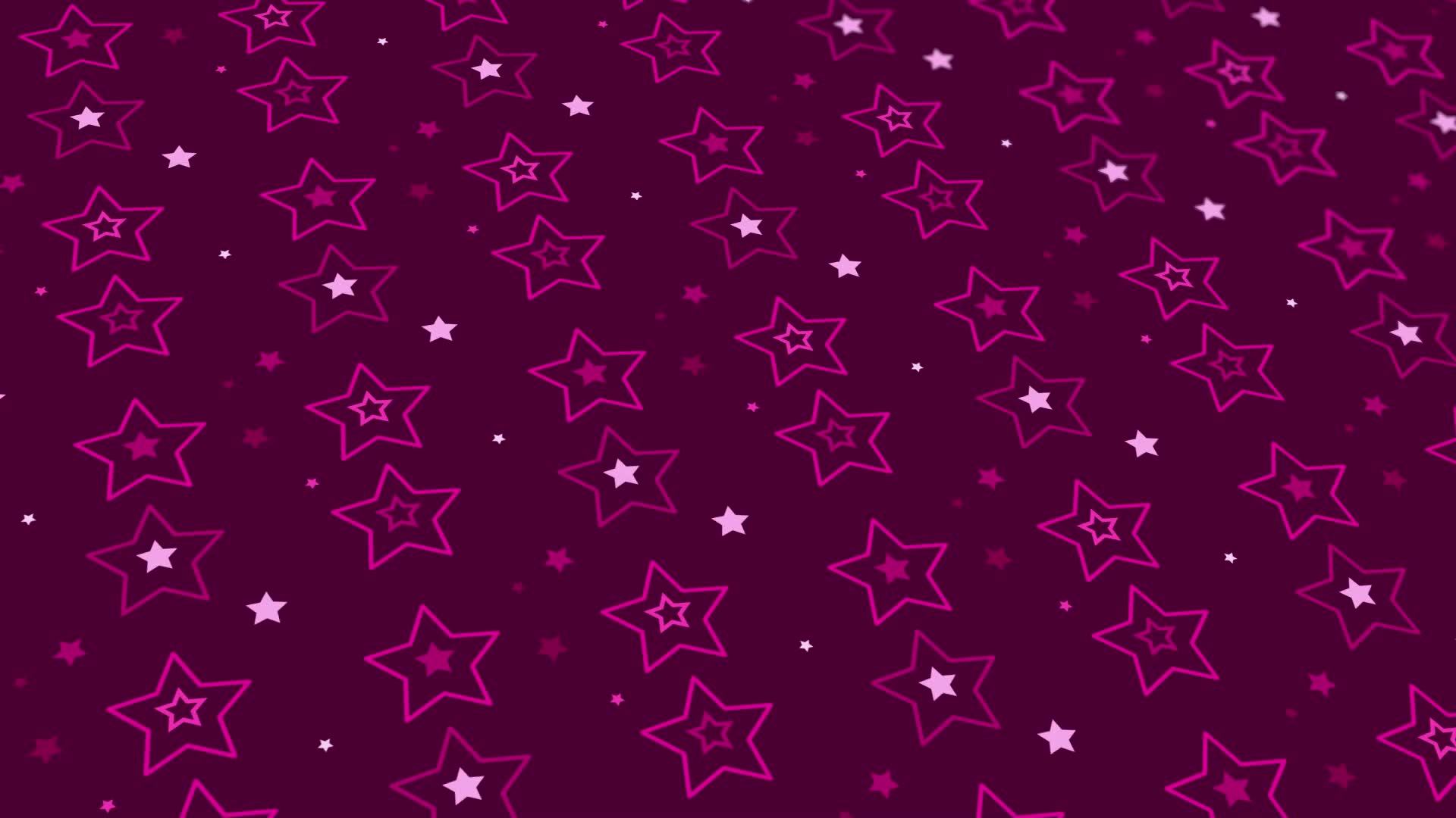 Animated abstract pattern with star-shaped geometric elements in deep ...