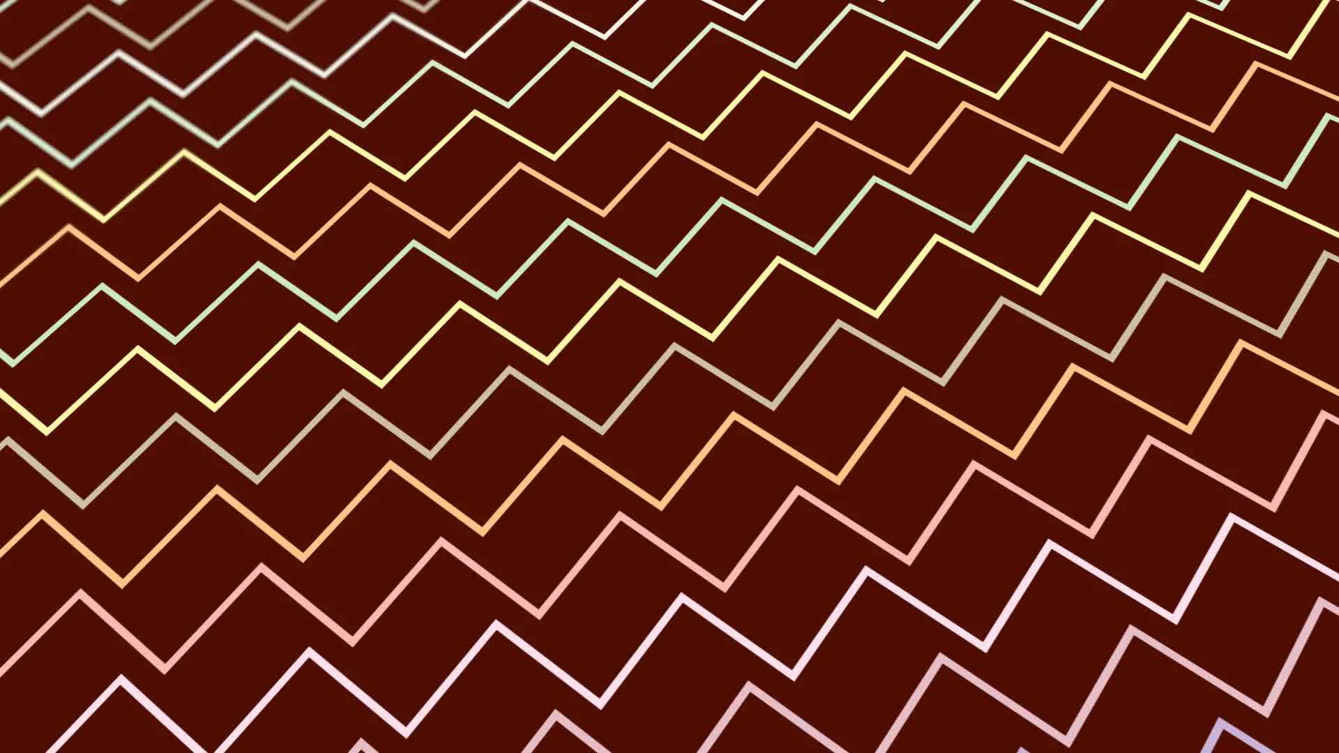 Animated Abstract Pattern With Geometric Elements In Red Tones Gradient