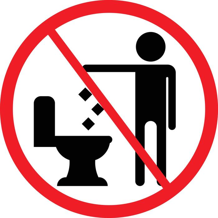 Do Not Throw Paper In The Toilet Vector Art, Icons, and Graphics for Free Download