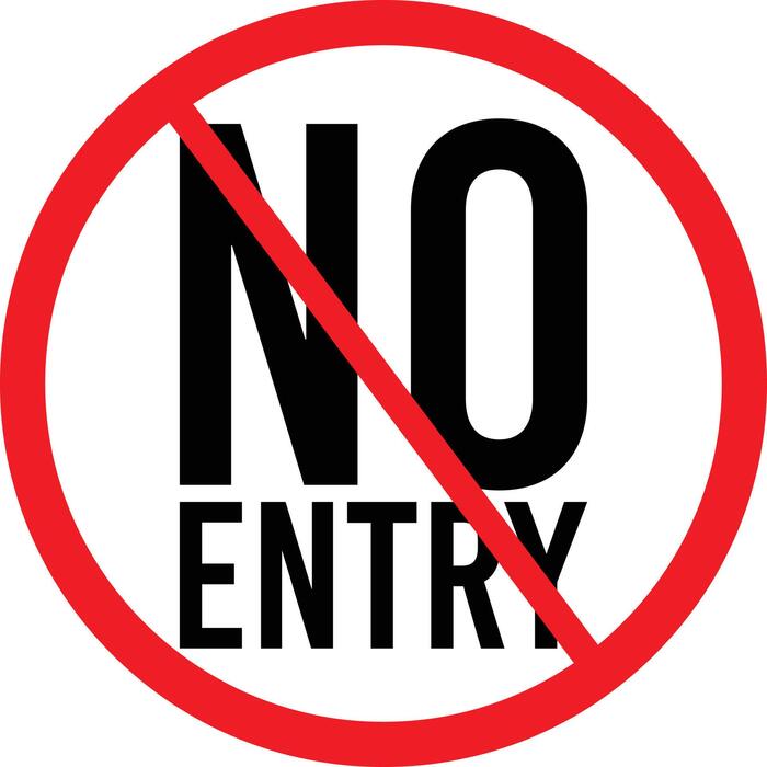No Entry Without Permission Vector Art, Icons, and Graphics for Free Download