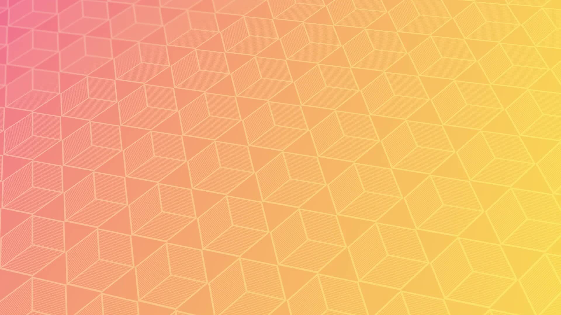 animated abstract pattern with geometric elements in pink-gold tones ...