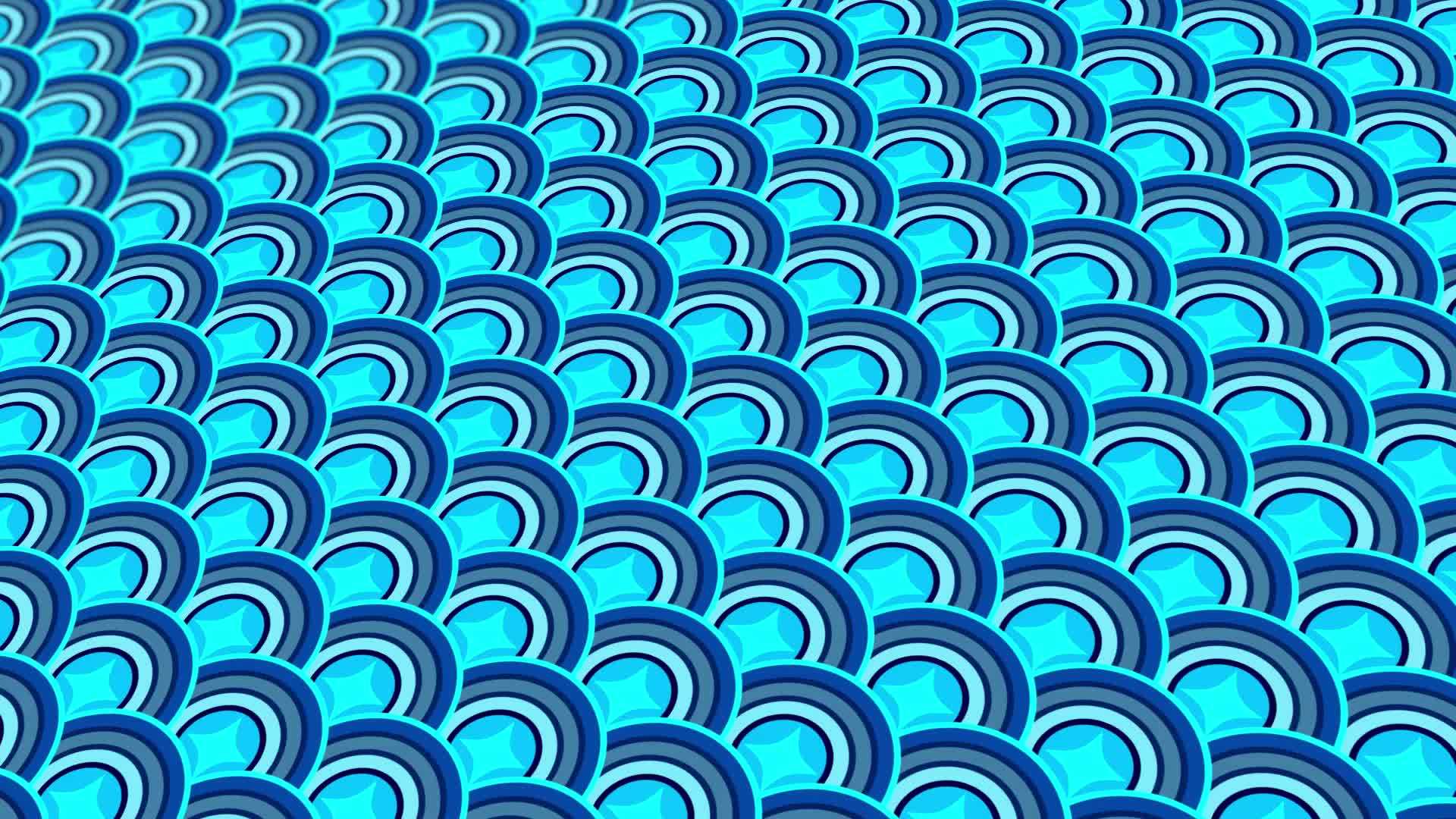 Animated Abstract Pattern With Geometric Elements In Blue Tones Gradient Background 20330013