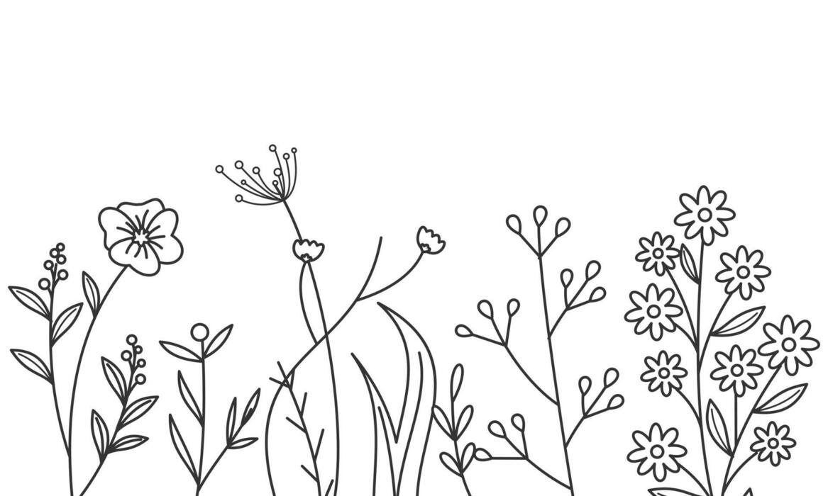 Wild Flowers Vector Art, Icons, and Graphics for Free Download