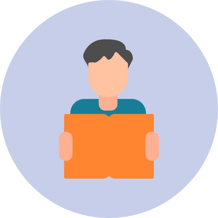 Person Reading Icon Vector Art, Icons, and Graphics for Free Download