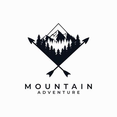 Pine Tree Mountain Vector Art, Icons, and Graphics for Free Download