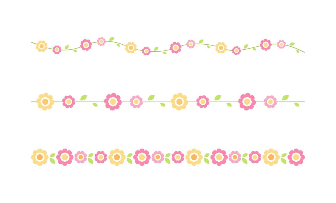 Flower Border Clip Art Vector Art, Icons, and Graphics for Free Download