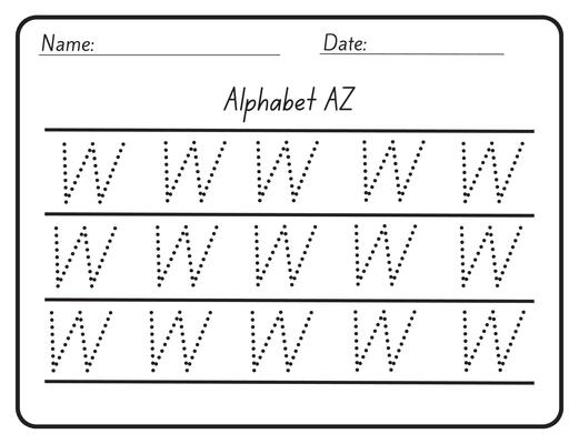 English Alphabet Tracing Worksheets Vector Art, Icons, and Graphics for ...