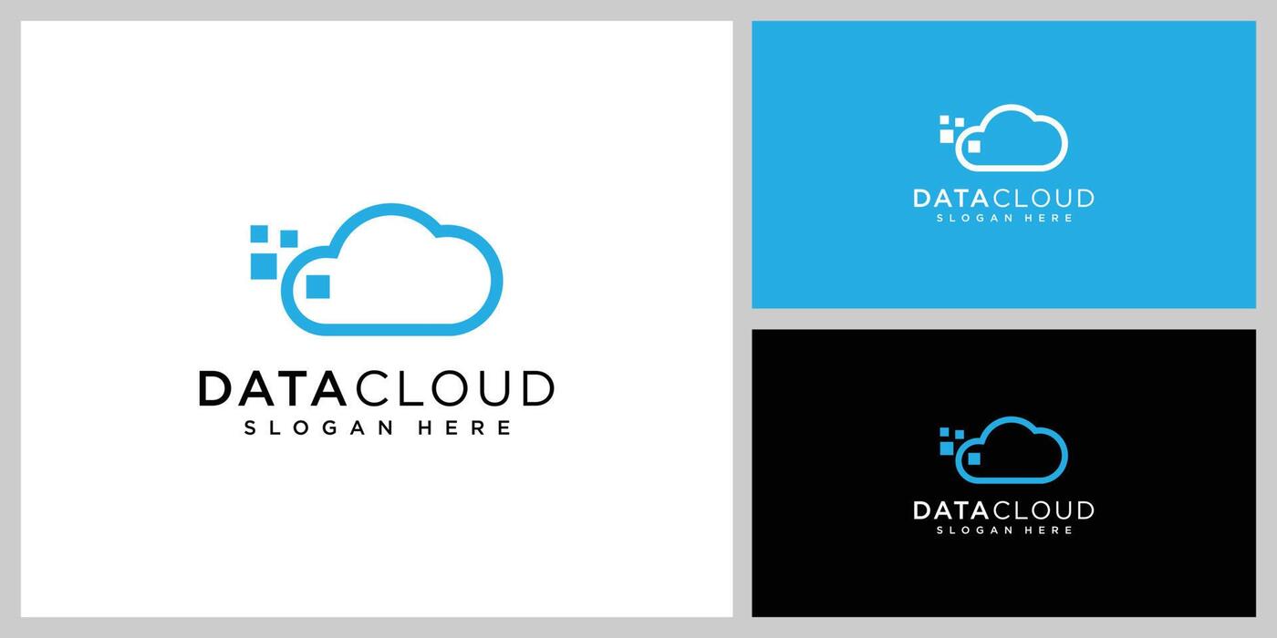 Cloud Data Logo Vector Art, Icons, and Graphics for Free Download