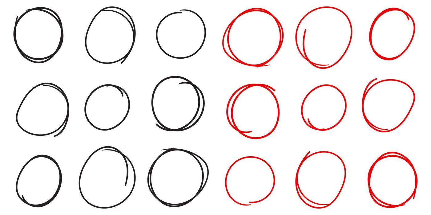 Circle Line Drawing Vector Art, Icons, and Graphics for Free Download