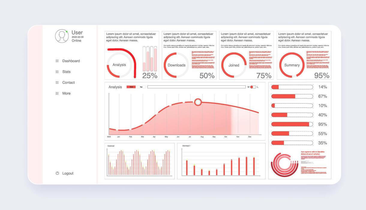 Power Bi Dashboard Vector Art, Icons, and Graphics for Free Download