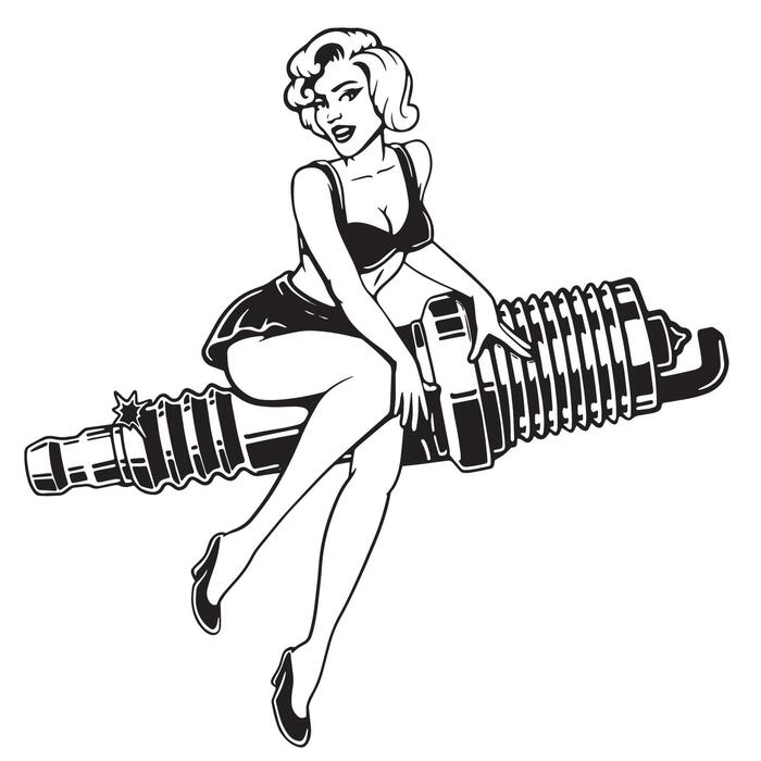 Pin Up Girls Face Drawings