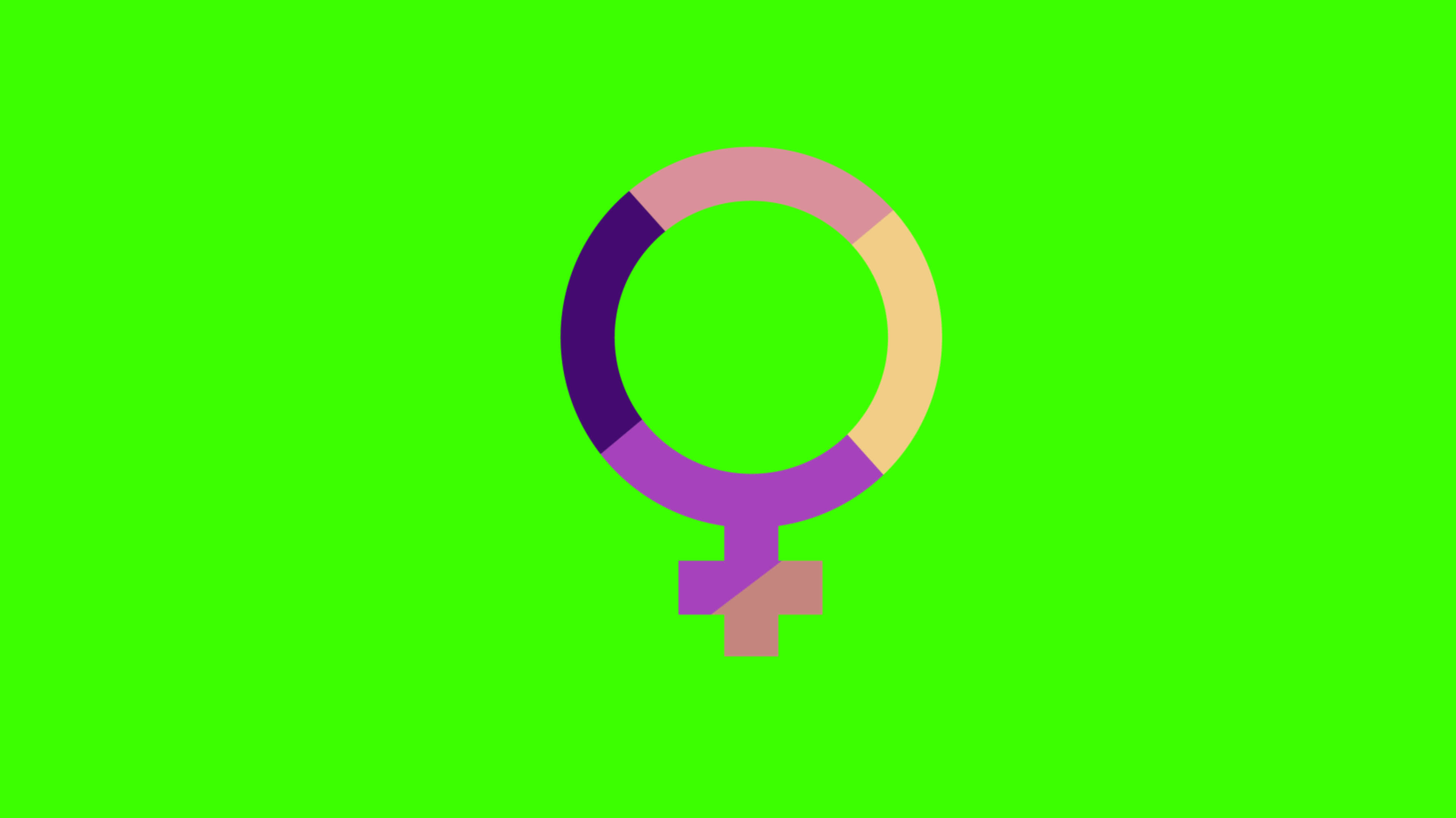 Female Sex Symbol Icon Green Screen Animation Female Gender Icon