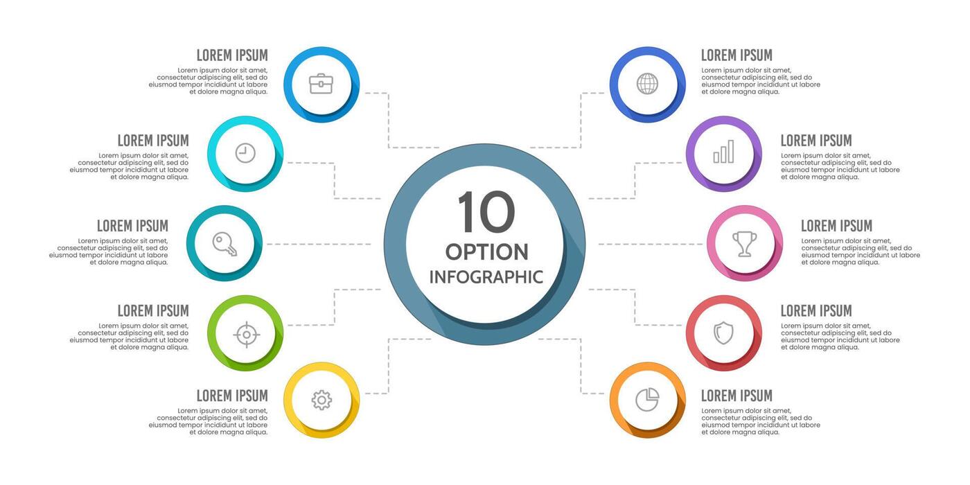 Infographic 10 Elements Vector Art, Icons, and Graphics for Free Download