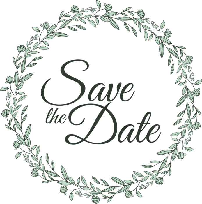 Save The Date Invitation PNGs for Free Download