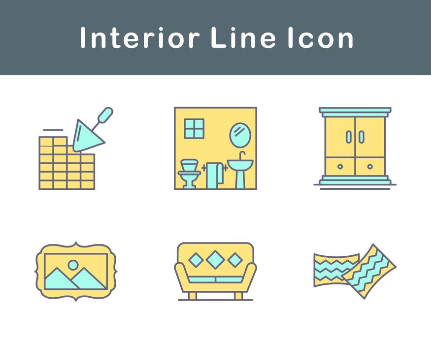 Interior Design Icons Vector Art, Icons, and Graphics for Free Download