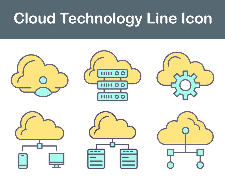 Cloud Technology Icons Vector Art, Icons, and Graphics for Free Download