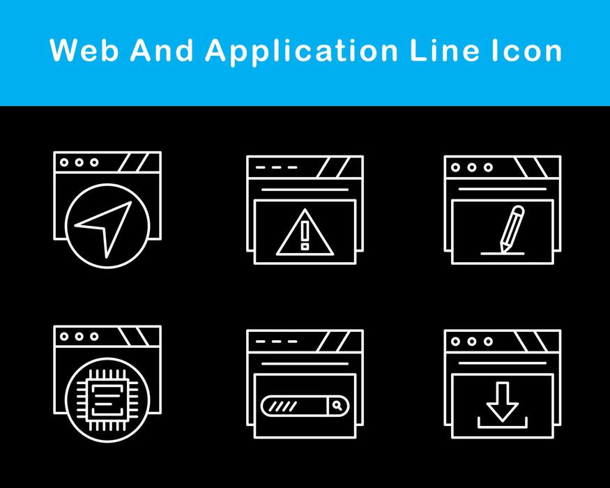 Web Application Icon Vector Art, Icons, and Graphics for Free Download