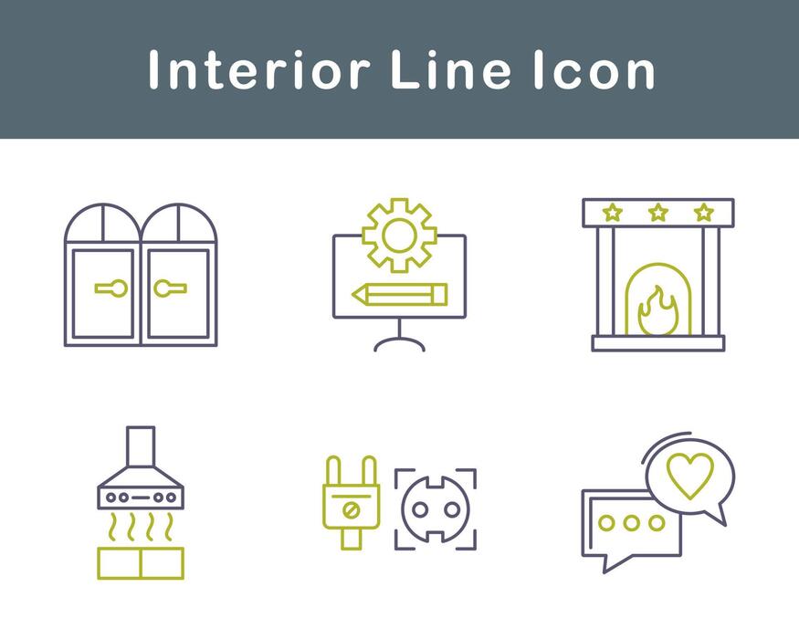 Interior Icon Set Vector Art, Icons, and Graphics for Free Download