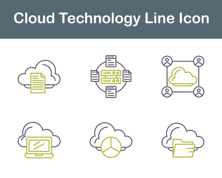 Cloud Technology Icons Vector Art, Icons, and Graphics for Free Download