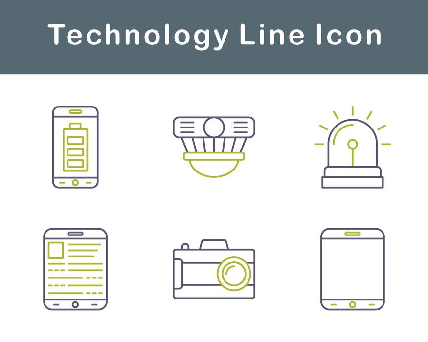 Technology Line Icons Vector Art, Icons, and Graphics for Free Download