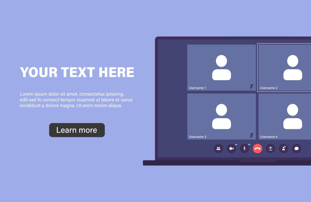 Zoom Meeting Template Vector Art, Icons, and Graphics for Free Download