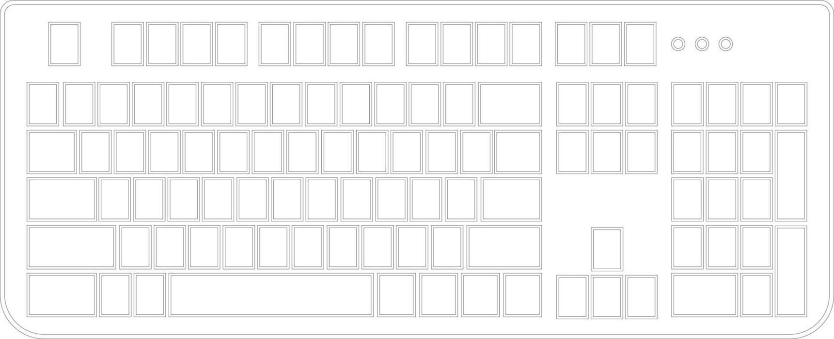 Blank Qwerty Keyboard Layout
