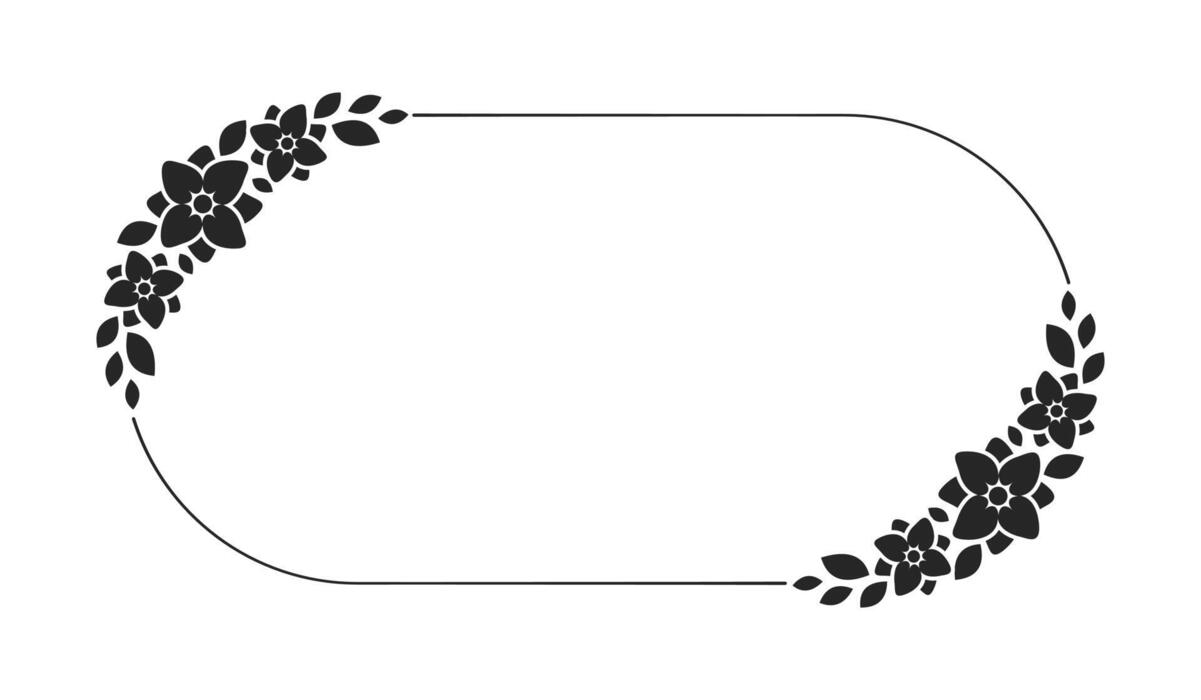Flower Outline Border Vector Art, Icons, and Graphics for Free Download
