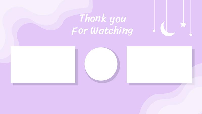 animated End screen. Thank you animation, thank you for watching, end cards 20740507 Stock Video ...