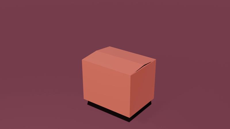 animated open cardboard box. 3D. on maroon background and green screen 20740556 Stock Video at ...