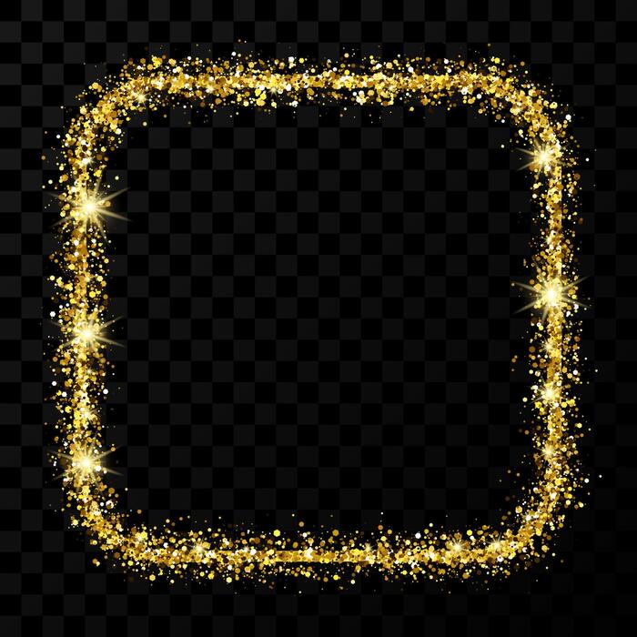 Gold Glitter Frame Vector Art, Icons, and Graphics for Free Download
