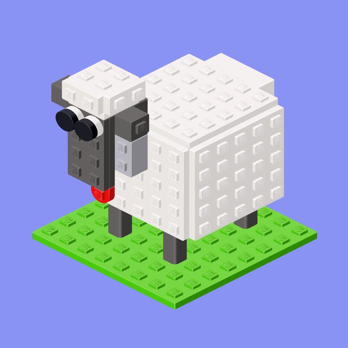 Pixel Sheep Vector Art, Icons, and Graphics for Free Download