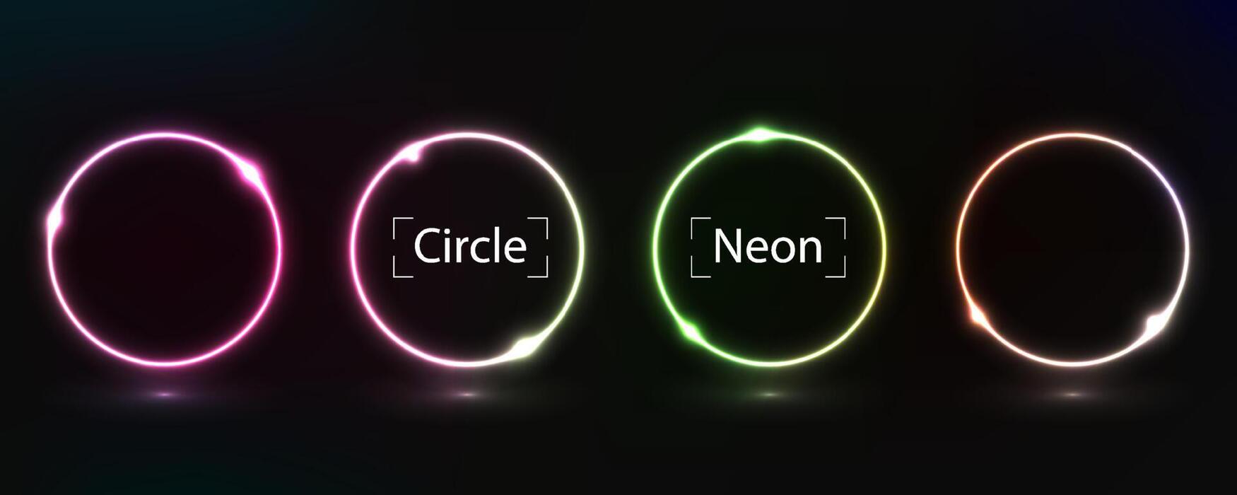 Neon Circle Vector Art, Icons, and Graphics for Free Download