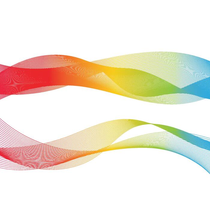 Abstract Rainbow Wave Vector Art, Icons, and Graphics for Free Download