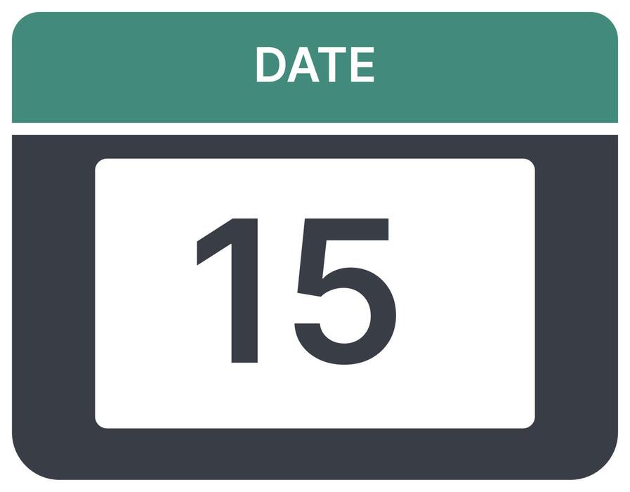 15th Date Vector Art, Icons, and Graphics for Free Download