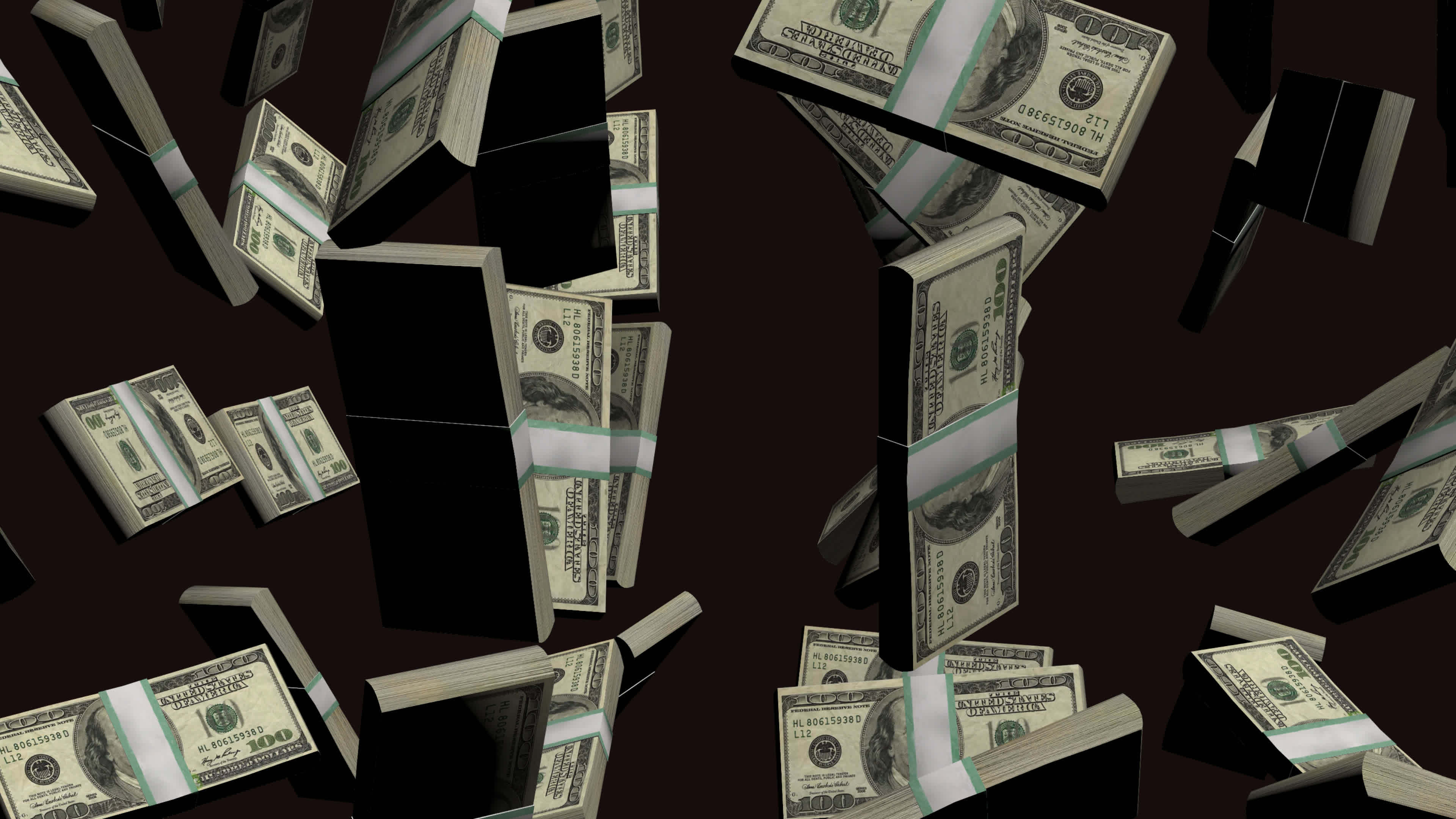 Money falling down animation on Alpha Channel. Dollar banknotes flying ... Money falling down animation on Alpha Channel. Dollar banknotes flying ...