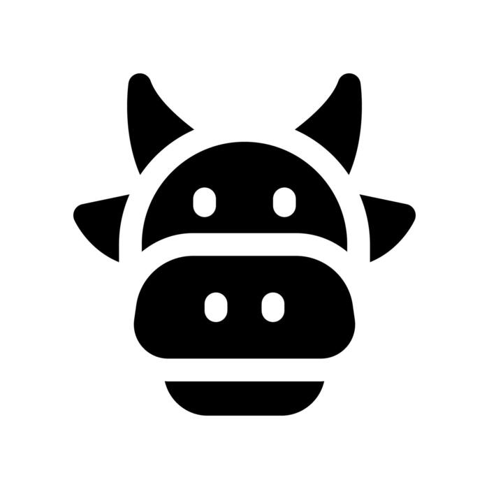 Cow Face Icon Vector Art, Icons, and Graphics for Free Download