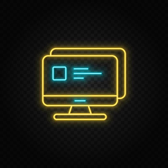 Neon Computer Vector Art, Icons, and Graphics for Free Download