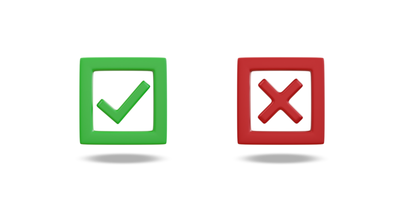 Yes And No Check Marks Image Pngs For Free Download