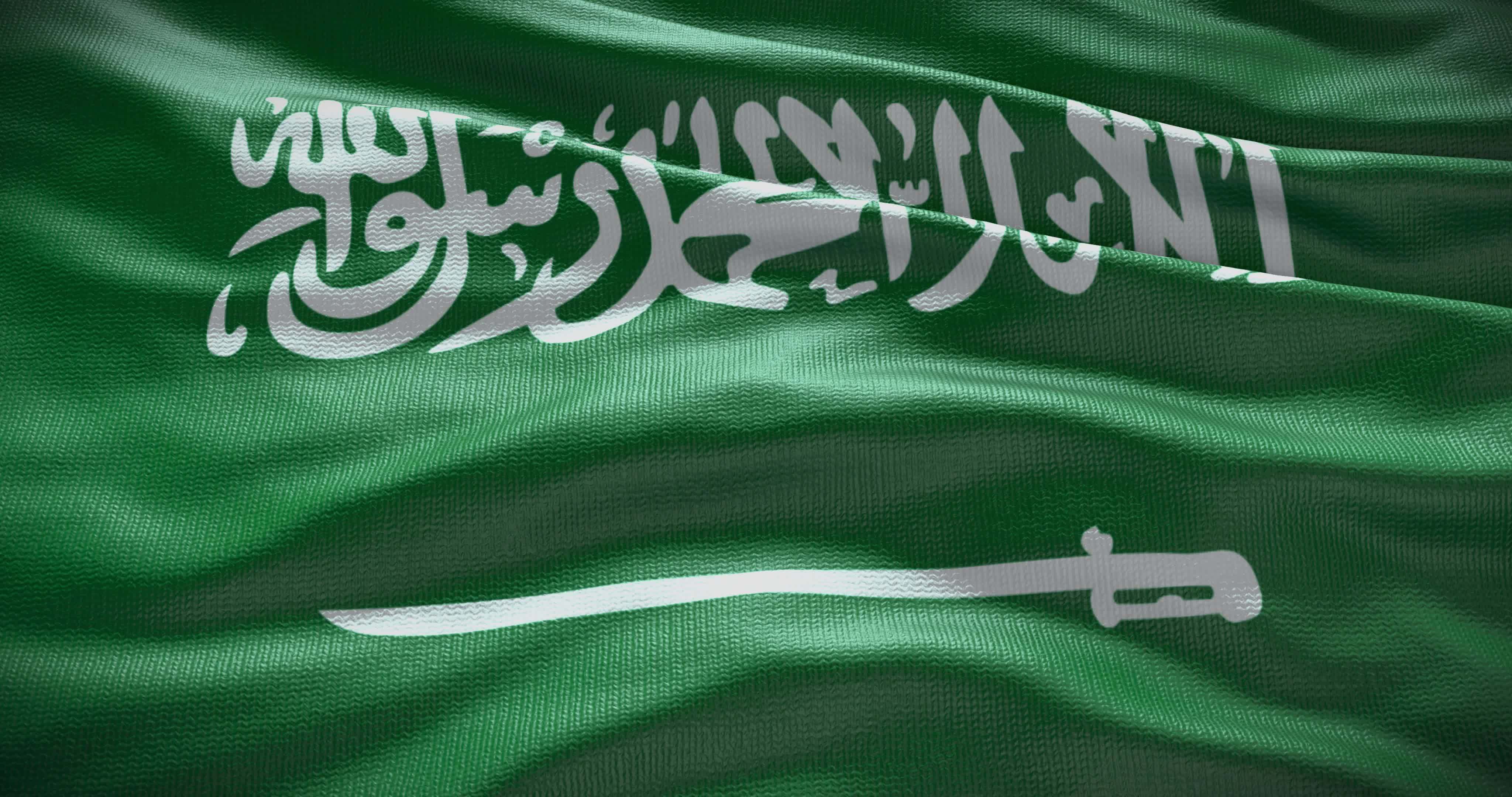 saudi arabia país bandera ondulación fondo, 4k fondo animación 21043691 Vídeo de stock en Vecteezy