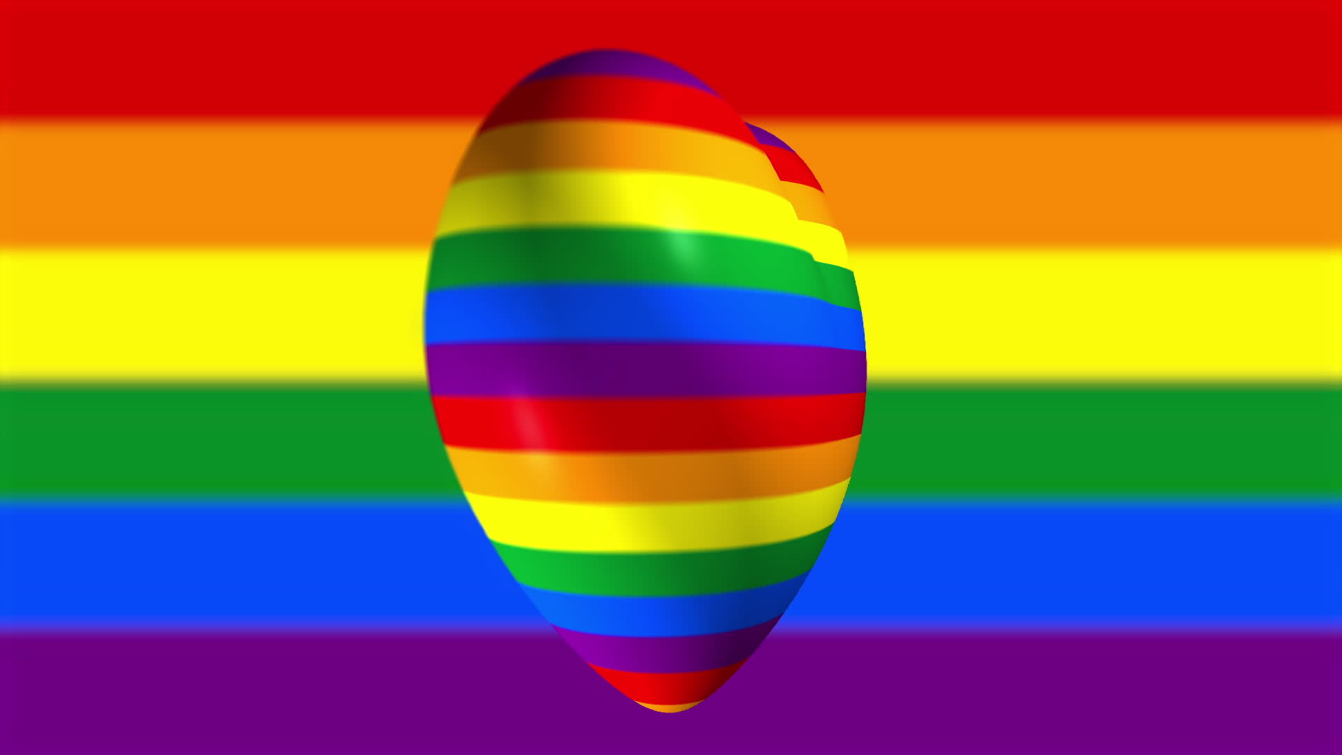 LGBTQ Pride Flag background with a spinning rainbow colored heart. Full HD and looping motion ...