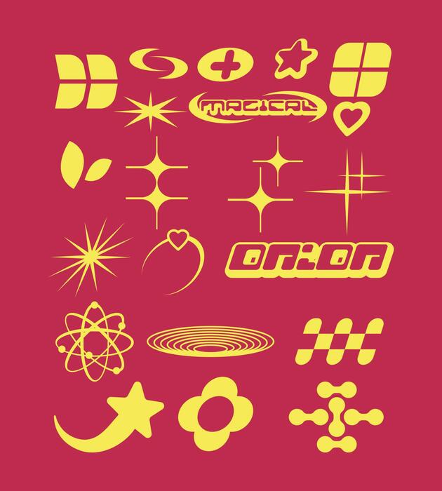 Y2k Shapes Vector Art, Icons, and Graphics for Free Download