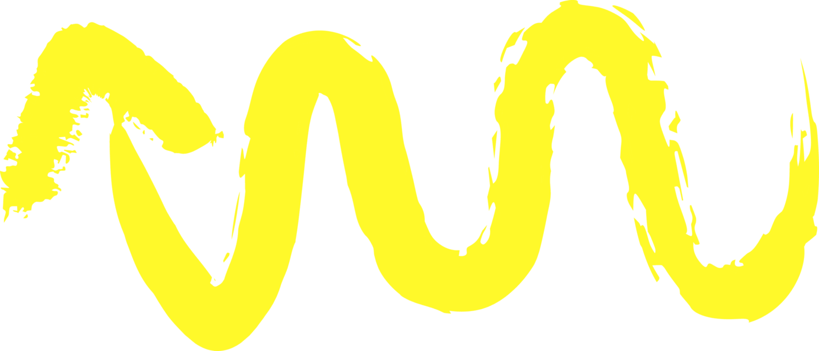 Linea Amarilla PNG para descargar gratis