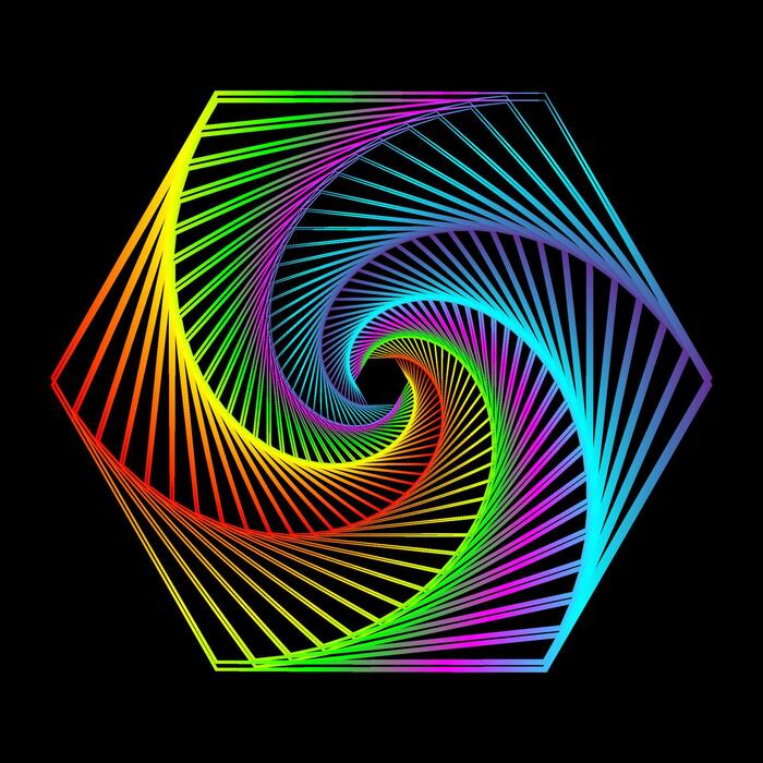 Hexagon Spiral Vector Art, Icons, and Graphics for Free Download