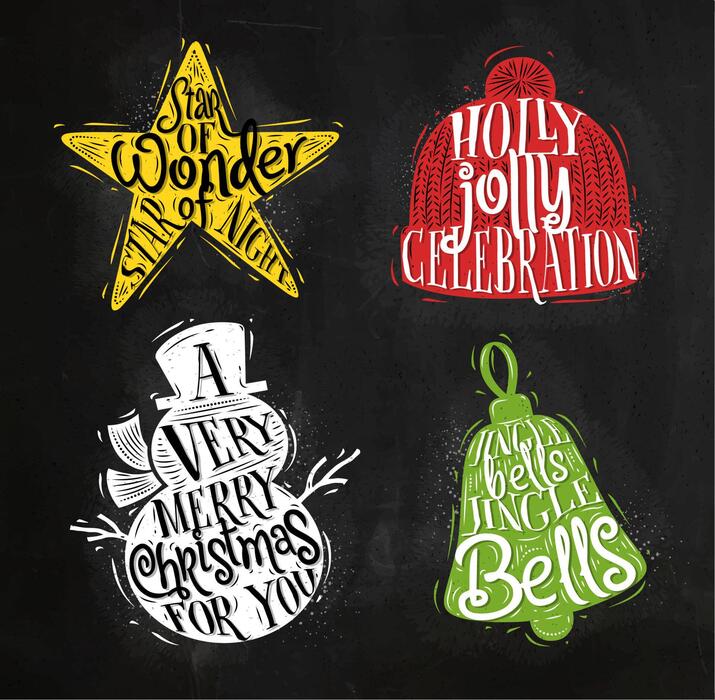 Chalkboard Christmas Vector Art, Icons, and Graphics for Free Download