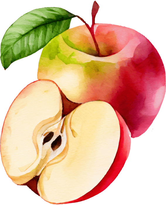 Watercolor Apple PNGs for Free Download