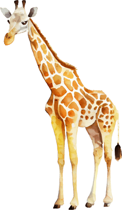 Safari Animals Watercolor PNGs for Free Download