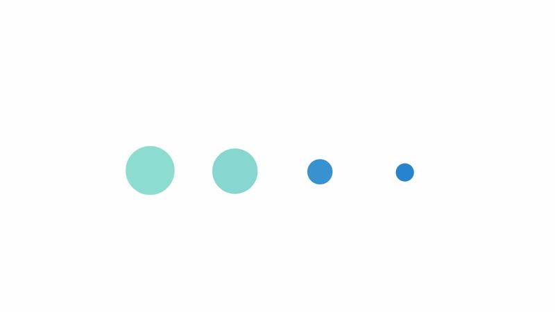 Animated 4 dots blinking preloader. Ellipsis. Waiting process. 4K video footage with alpha ...