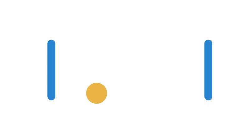 Animated ball game preloader. Bouncing ping pong. Waiting process. 4K video footage with alpha ...